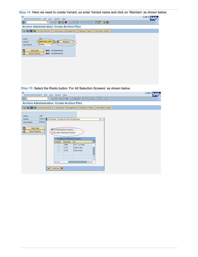 Sap bi step by step procedure for data archiving by adk and reloading archived data | PDF