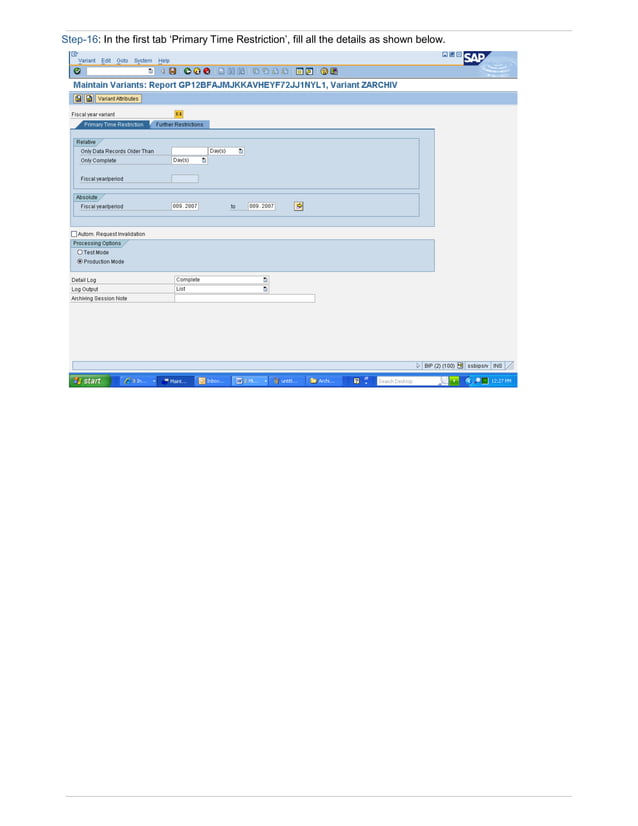 Sap bi step by step procedure for data archiving by adk and reloading archived data | PDF