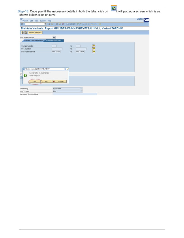 Sap bi step by step procedure for data archiving by adk and reloading archived data | PDF