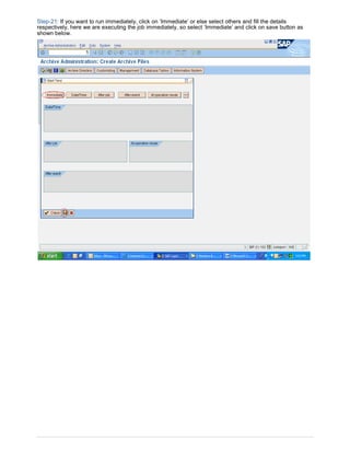 Sap bi step by step procedure for data archiving by adk and reloading ...