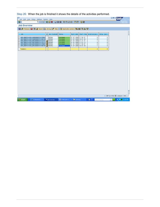Sap bi step by step procedure for data archiving by adk and reloading archived data | PDF