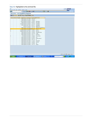 Sap bi step by step procedure for data archiving by adk and reloading ...