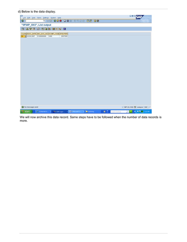 Sap bi step by step procedure for data archiving by adk and reloading archived data | PDF