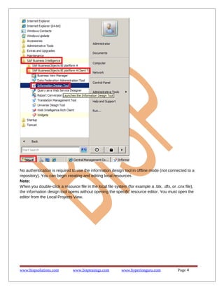 Sap bo-universe-design-beginner-s-guide-part-i | PDF