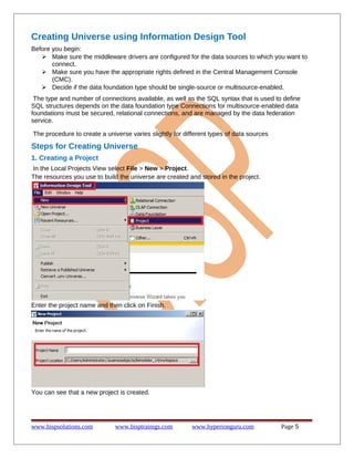 Sap bo-universe-design-beginner-s-guide-part-i | PDF