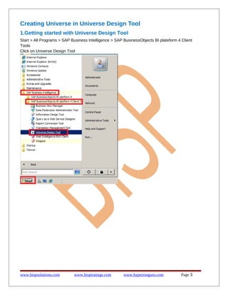 Sap business-object-universe-design-lab-ii | PDF