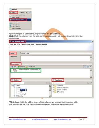 Sap business-object-universe-idt-lab-i | PDF