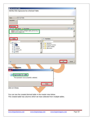 Sap business-object-universe-idt-lab-i | PDF