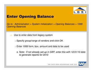 Sap business-one-1099-setup-and-processing | PDF