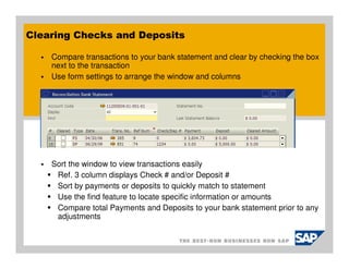 Sap business-one-bank-reconciliation | PDF
