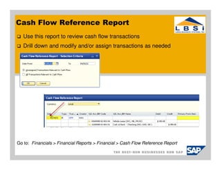 SAP Business-One-Cash-Flow-Reporting | PDF