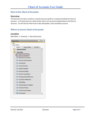 Chart of Accounts Setup in SAP Business One version 9.0 | PDF