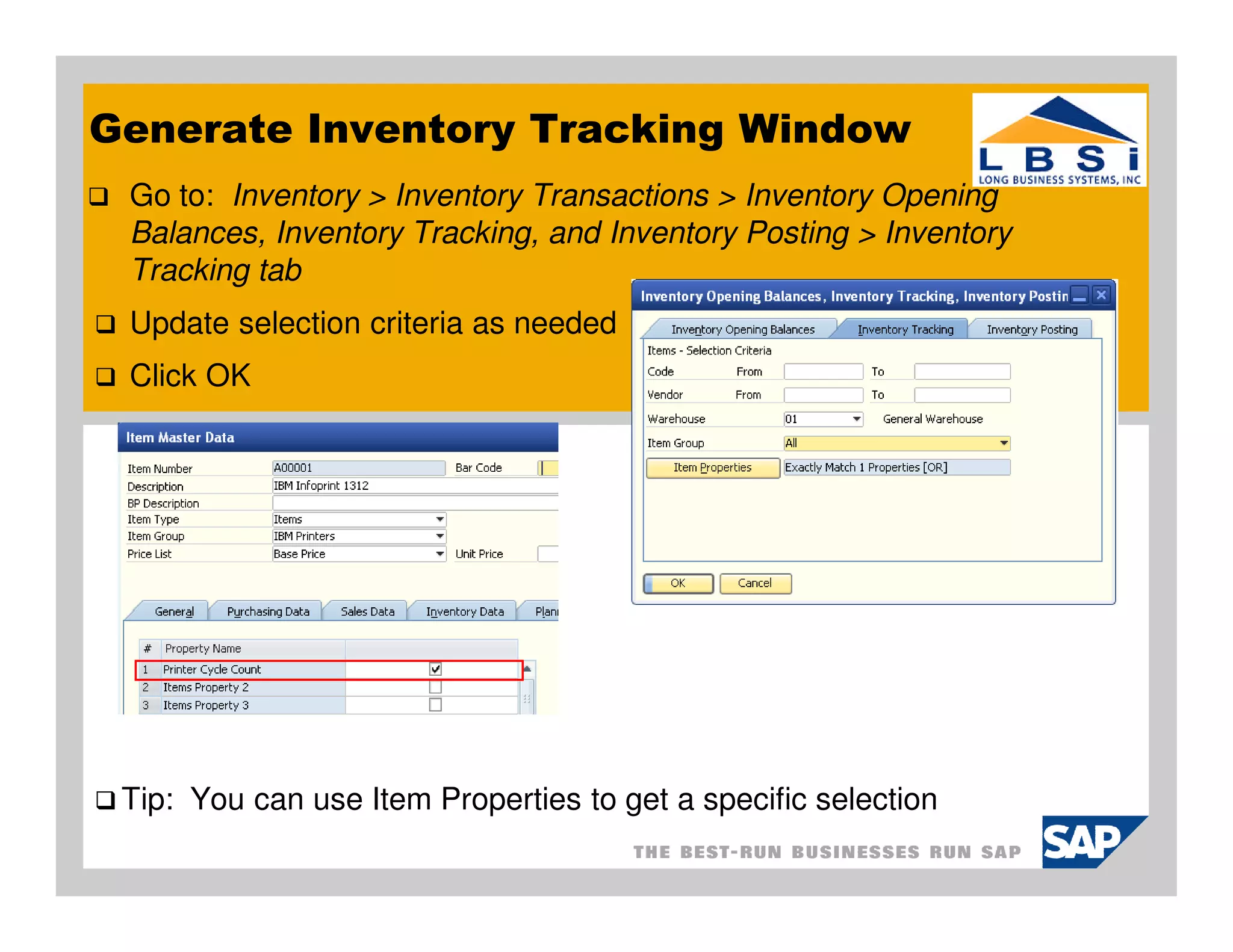 Sap business-one-inventory-management | PDF