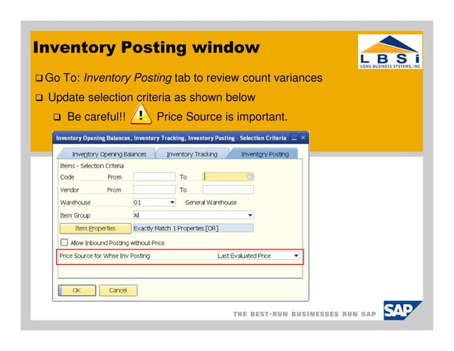 Sap business-one-inventory-management | PDF | Logistics | Business