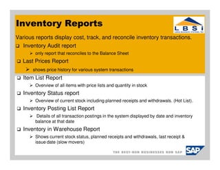 Sap business-one-inventory-management | PDF