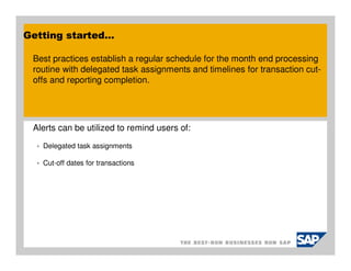 Sap business-one-month-end-processes | PDF