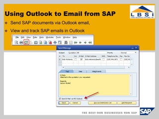 Sap Business One Outlook Integration User Group Presentation June 2012 ...