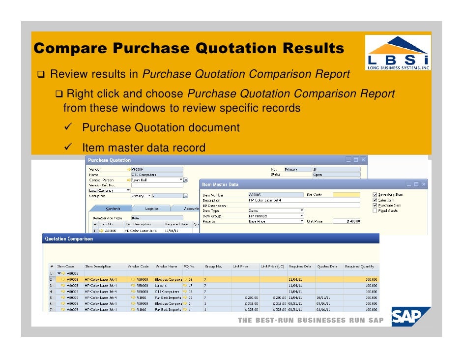 Sap business-one-purchase-quotation