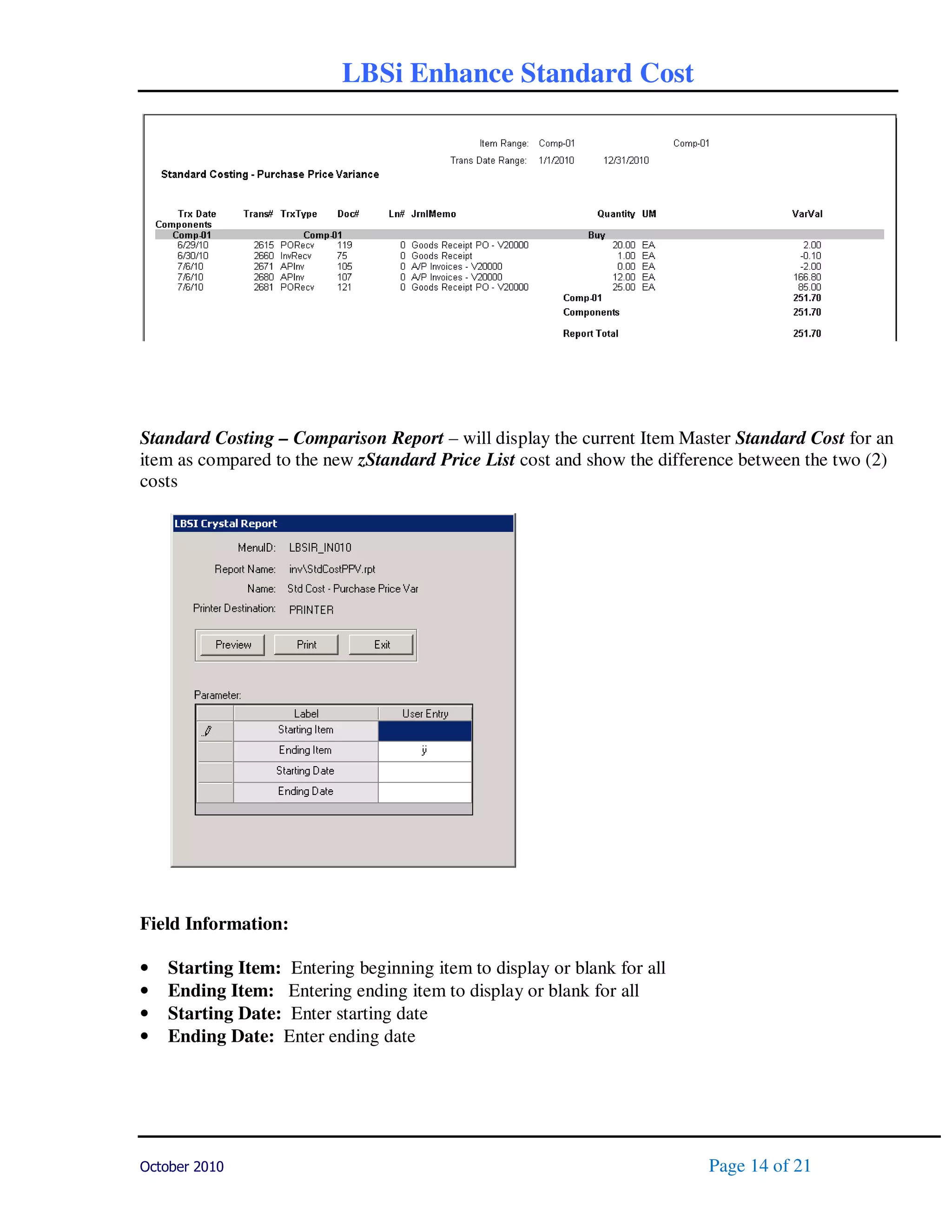 Sap business-one-standard-cost-roll-up-guide | PDF