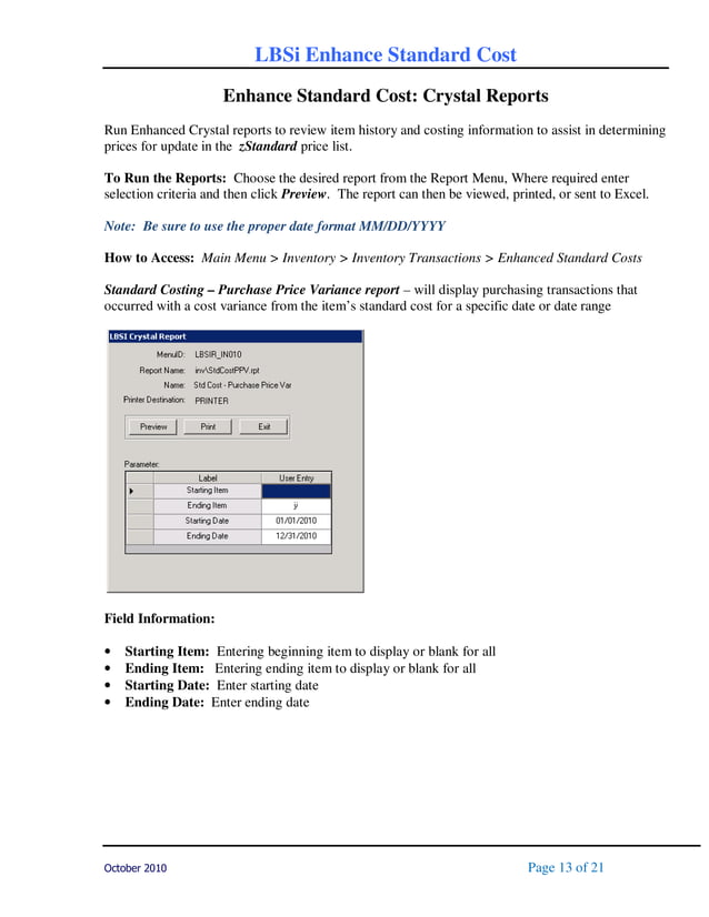 Sap business-one-standard-cost-roll-up-guide | PDF | Commodities | Economy