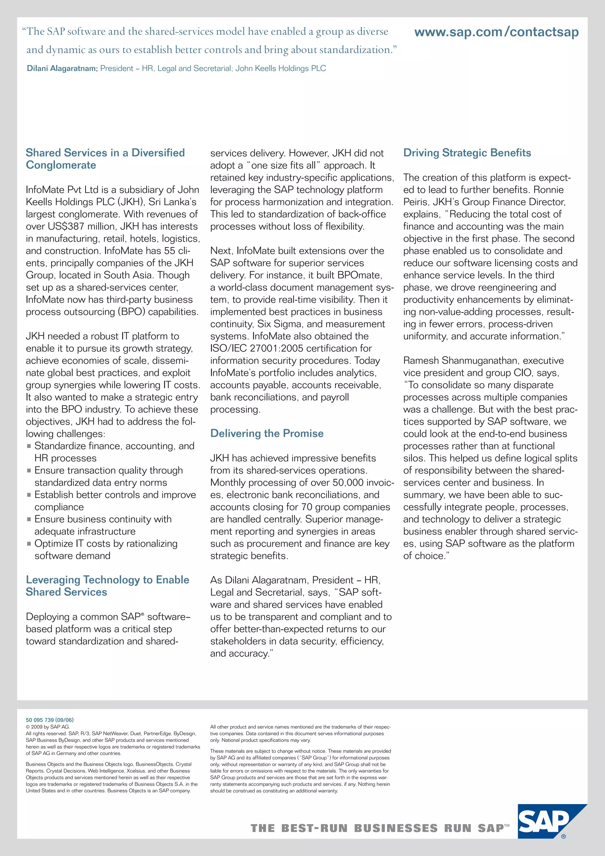 Sap case study | PDF