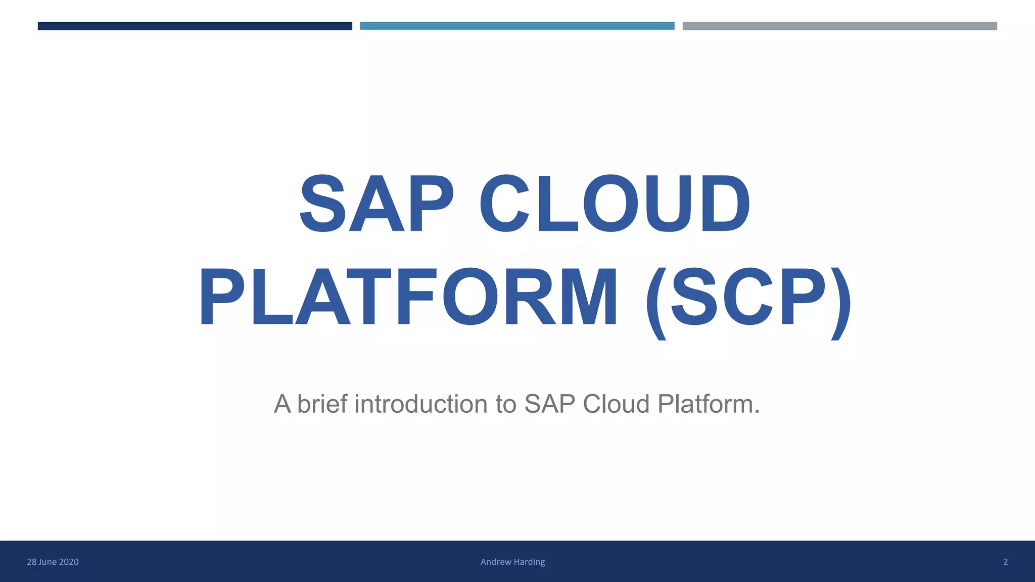 SAP Cloud Platform - Integration, Extensibility & Services | PDF