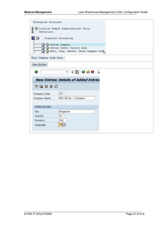 SAP Configuration Guide for Functional Modules (Based on IDES) | PDF
