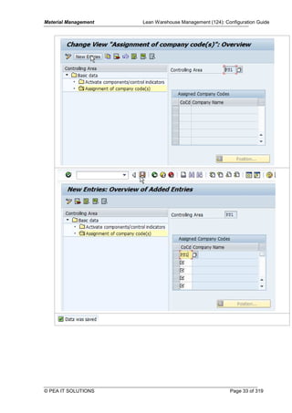 SAP Configuration Guide for Functional Modules (Based on IDES) | PDF