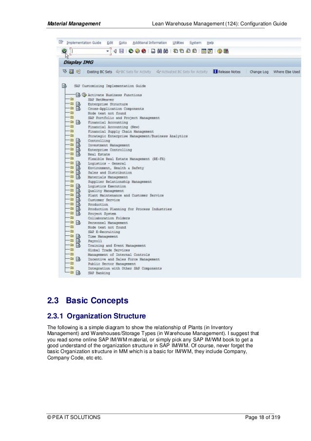 SAP Configuration Guide for Functional Modules (Based on IDES)