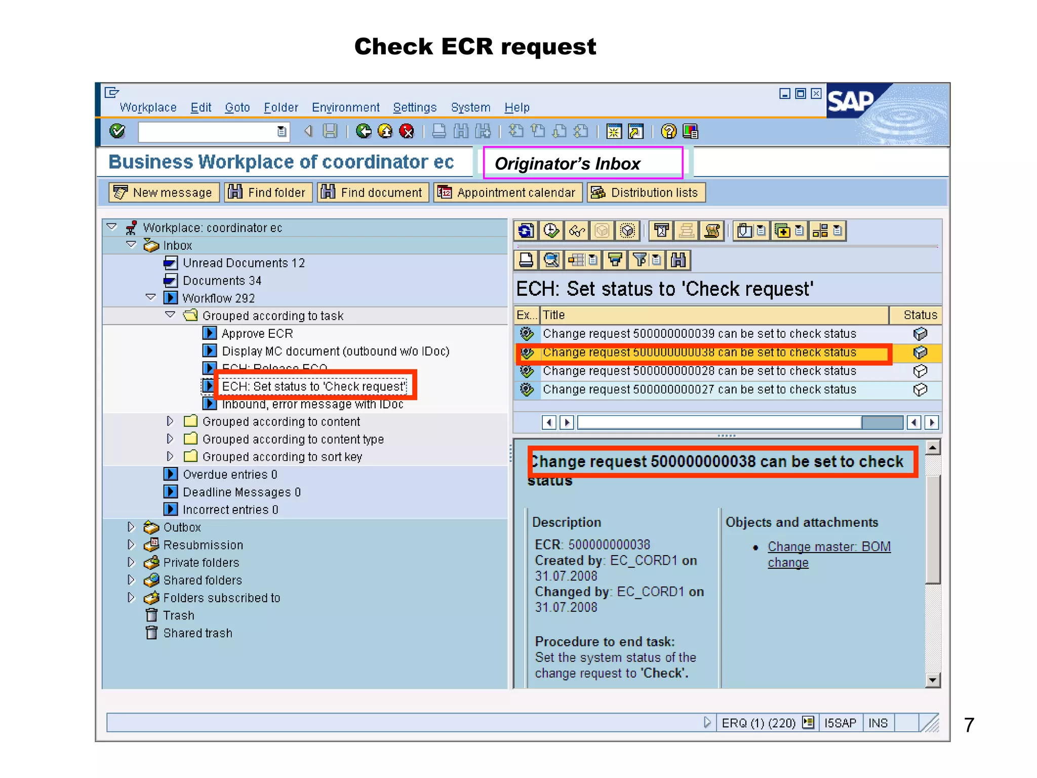 SAP Creating ECR | PPT