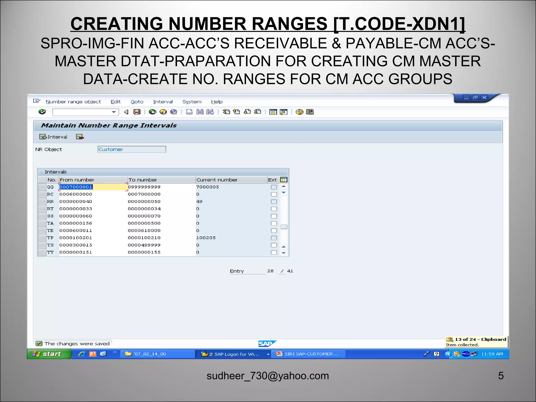Sap customer creation | PPT