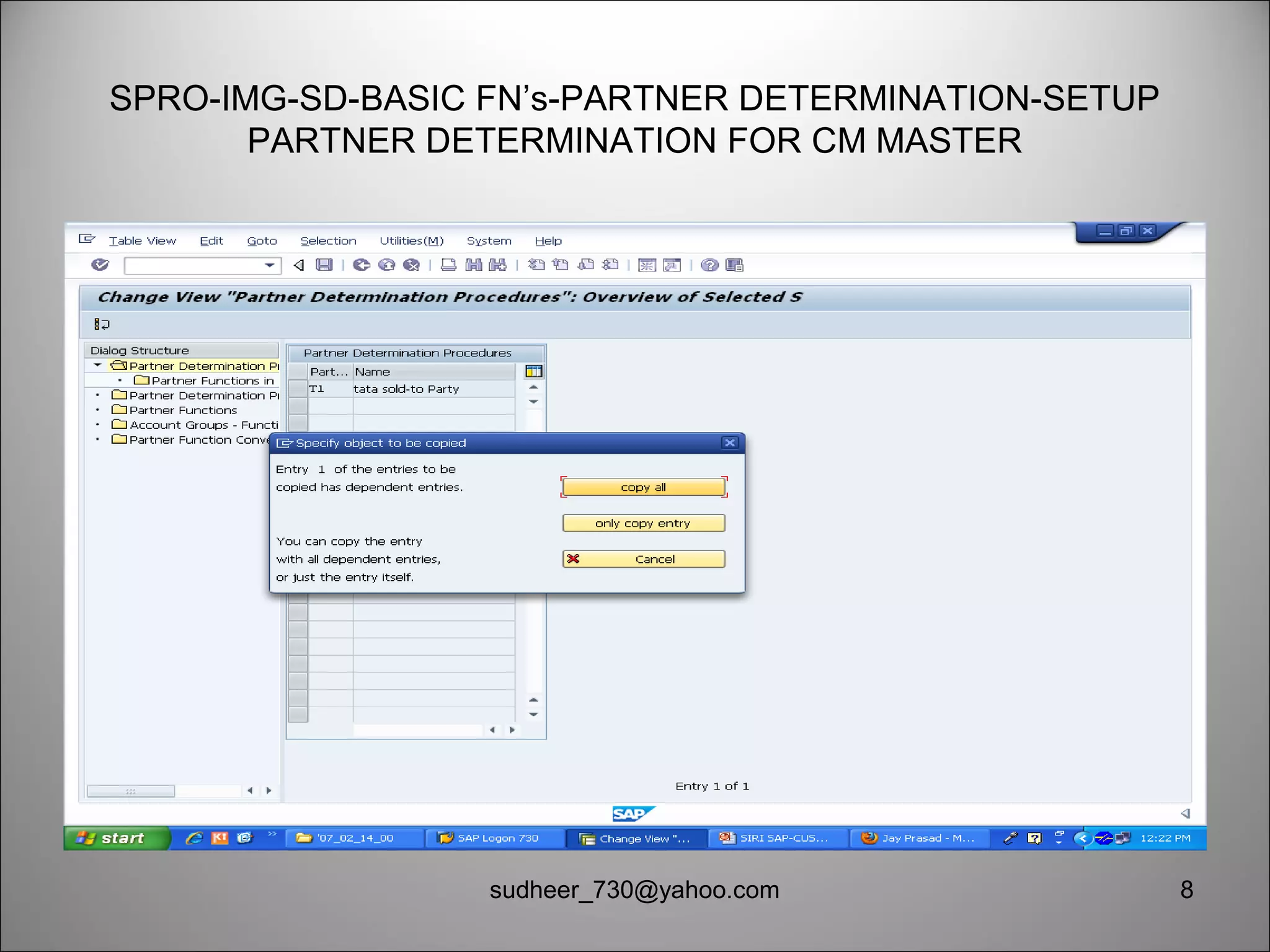 Sap customer creation | PPT