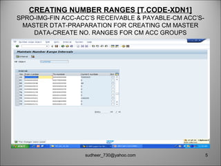 Sap customer creation | PPT