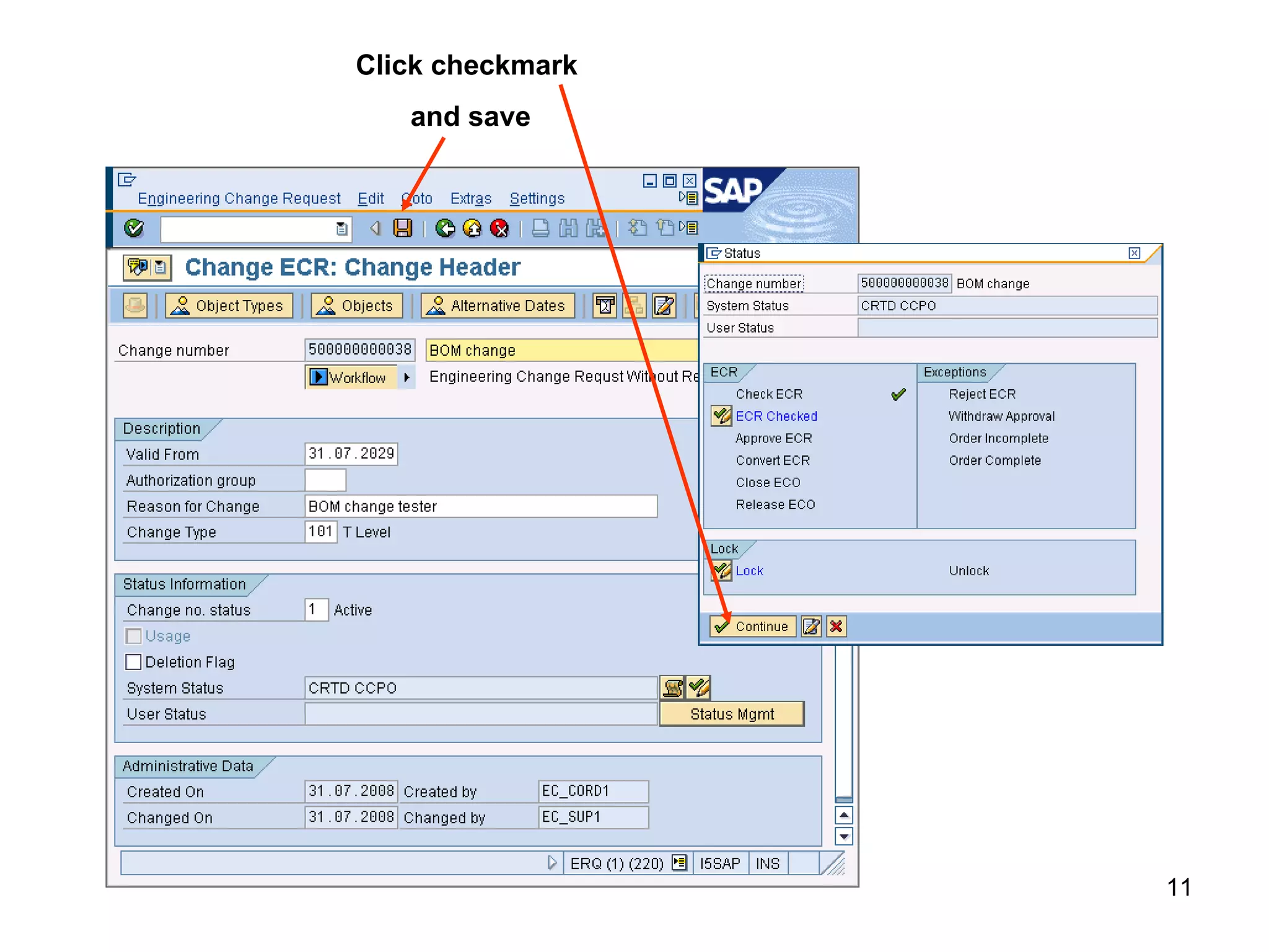 SAP: ECR, ECO, BOM | PPT