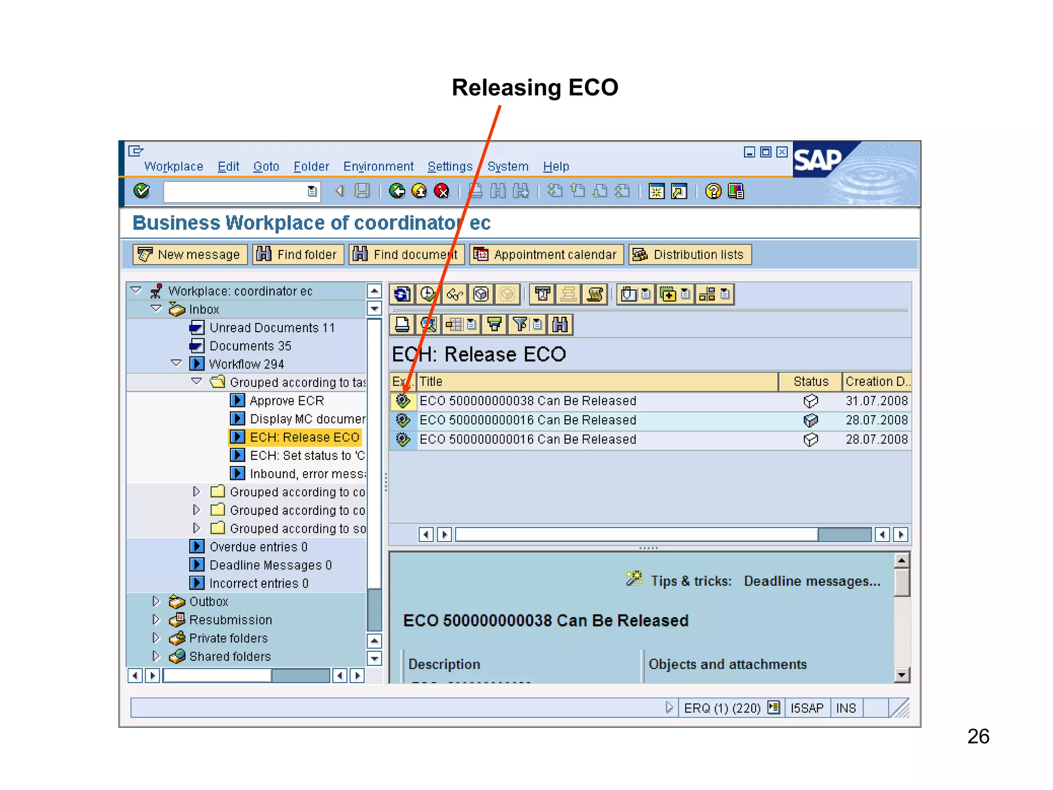 SAP: ECR, ECO, BOM | PPT