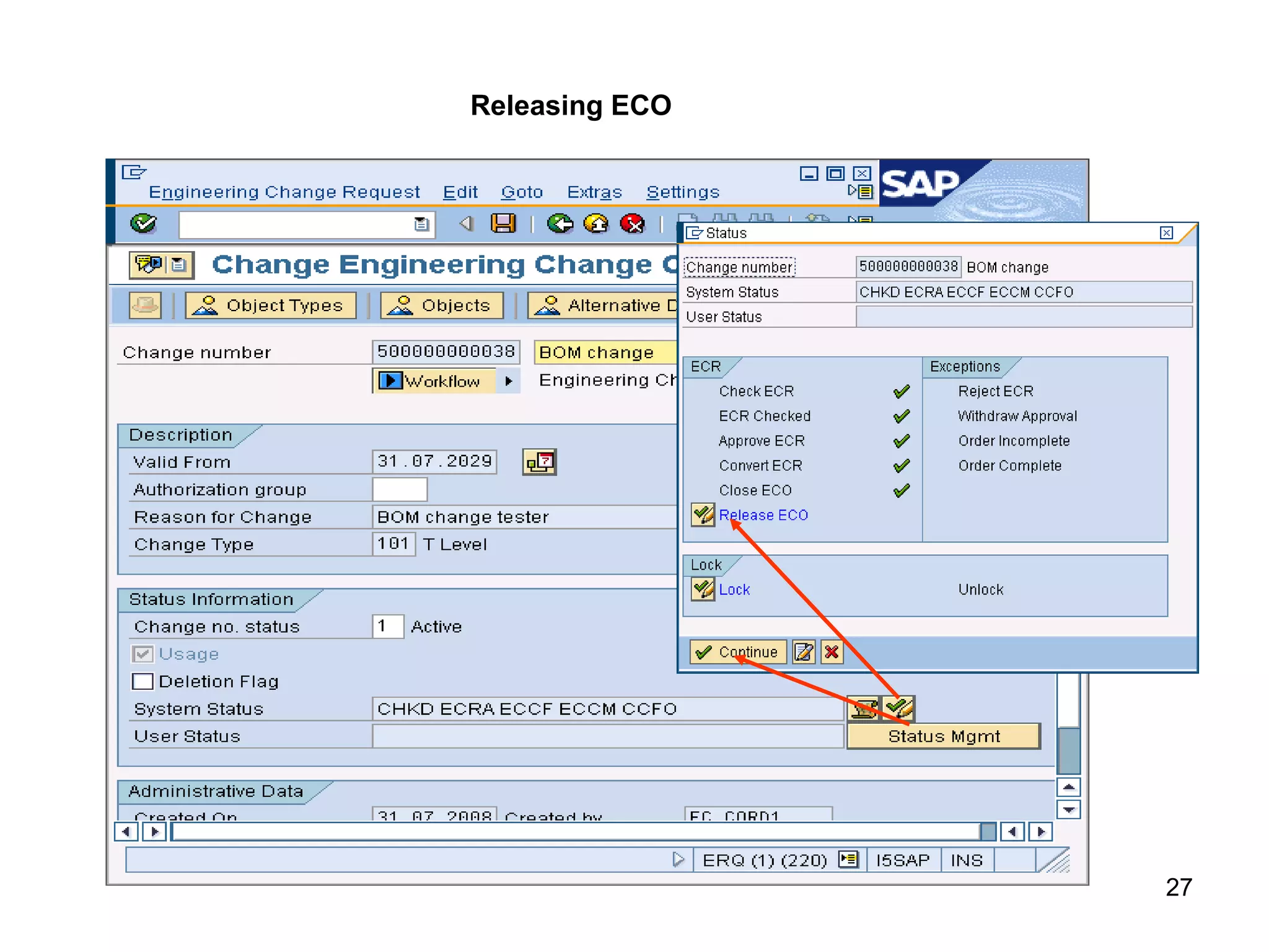 SAP: ECR, ECO, BOM | PPT