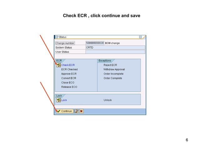 SAP: ECR, ECO, BOM | PPT