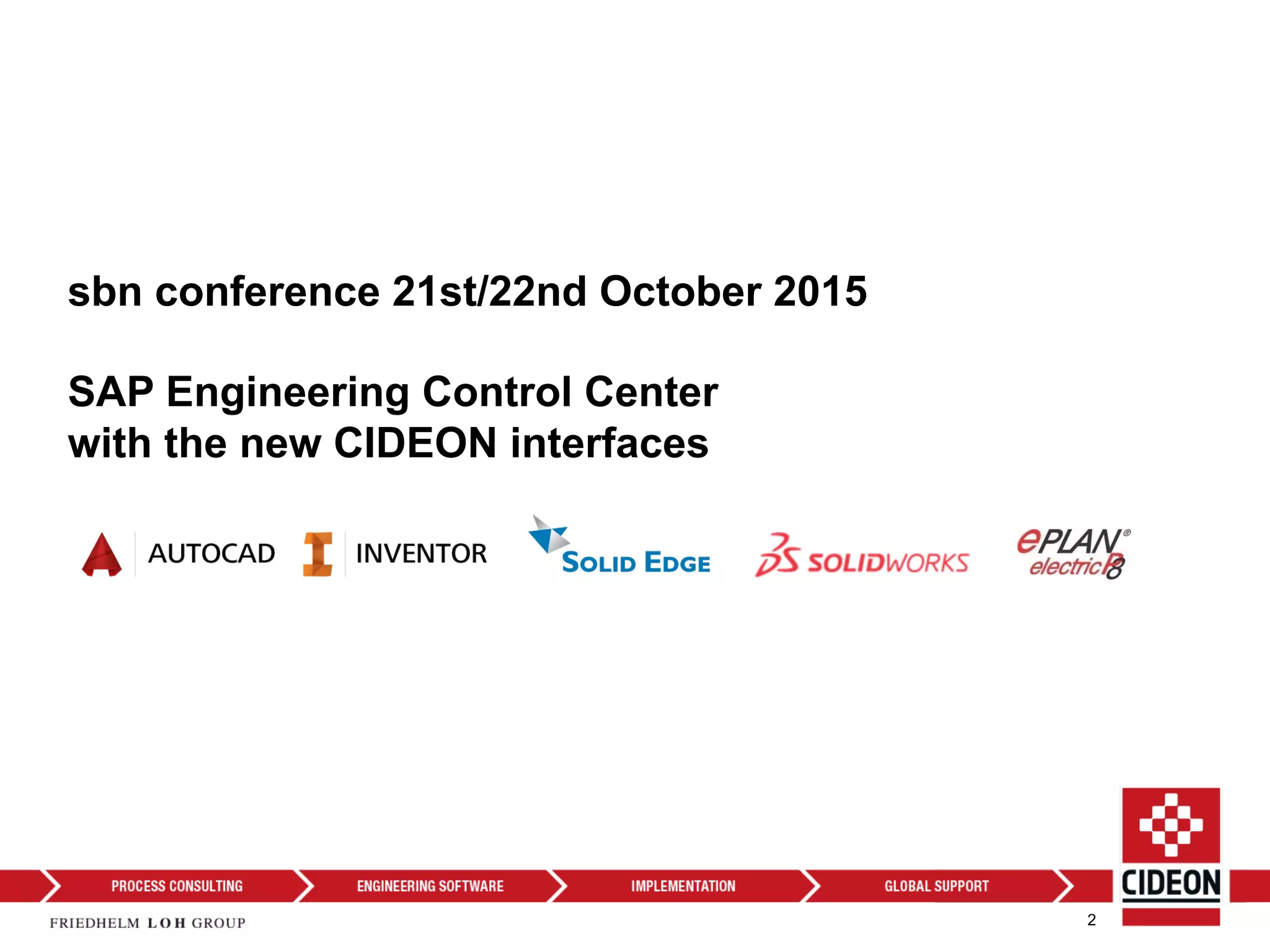 CIDEON SAP Engineering Control Center | PDF