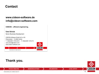 CIDEON SAP Engineering Control Center | PDF