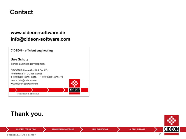 CIDEON SAP Engineering Control Center | PPT