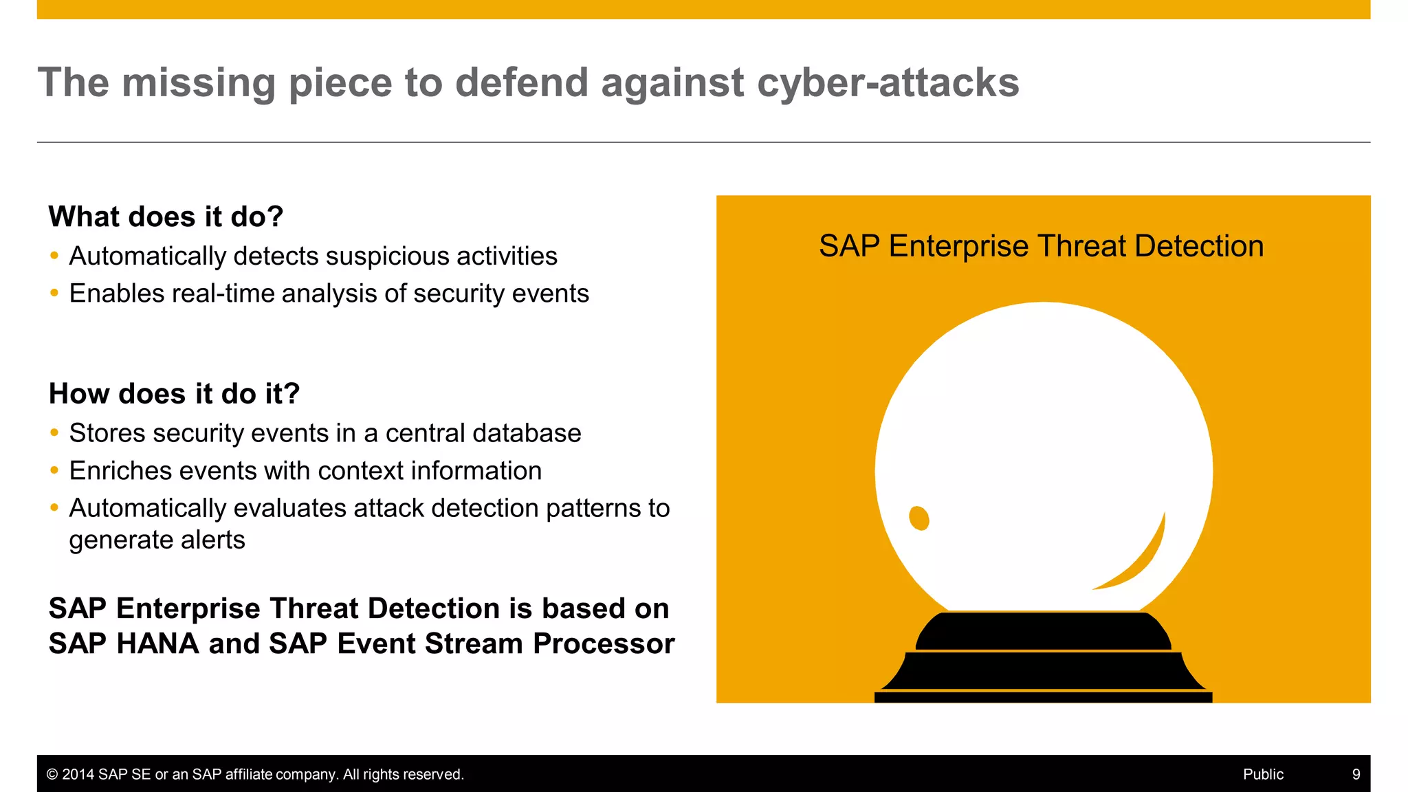 Sap Enterprise Threat Detection Overview Pdf