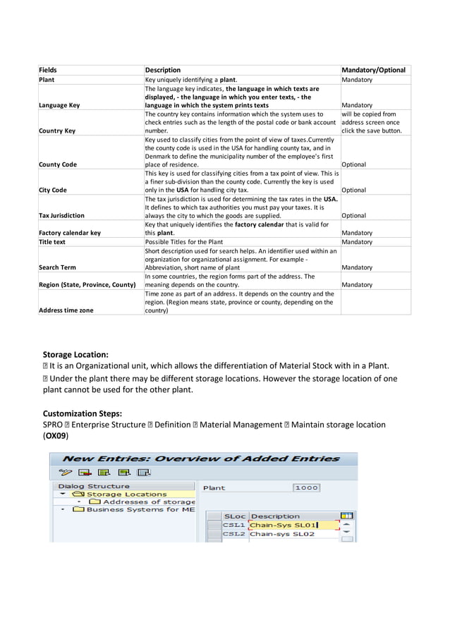 Sap ent structure | PDF