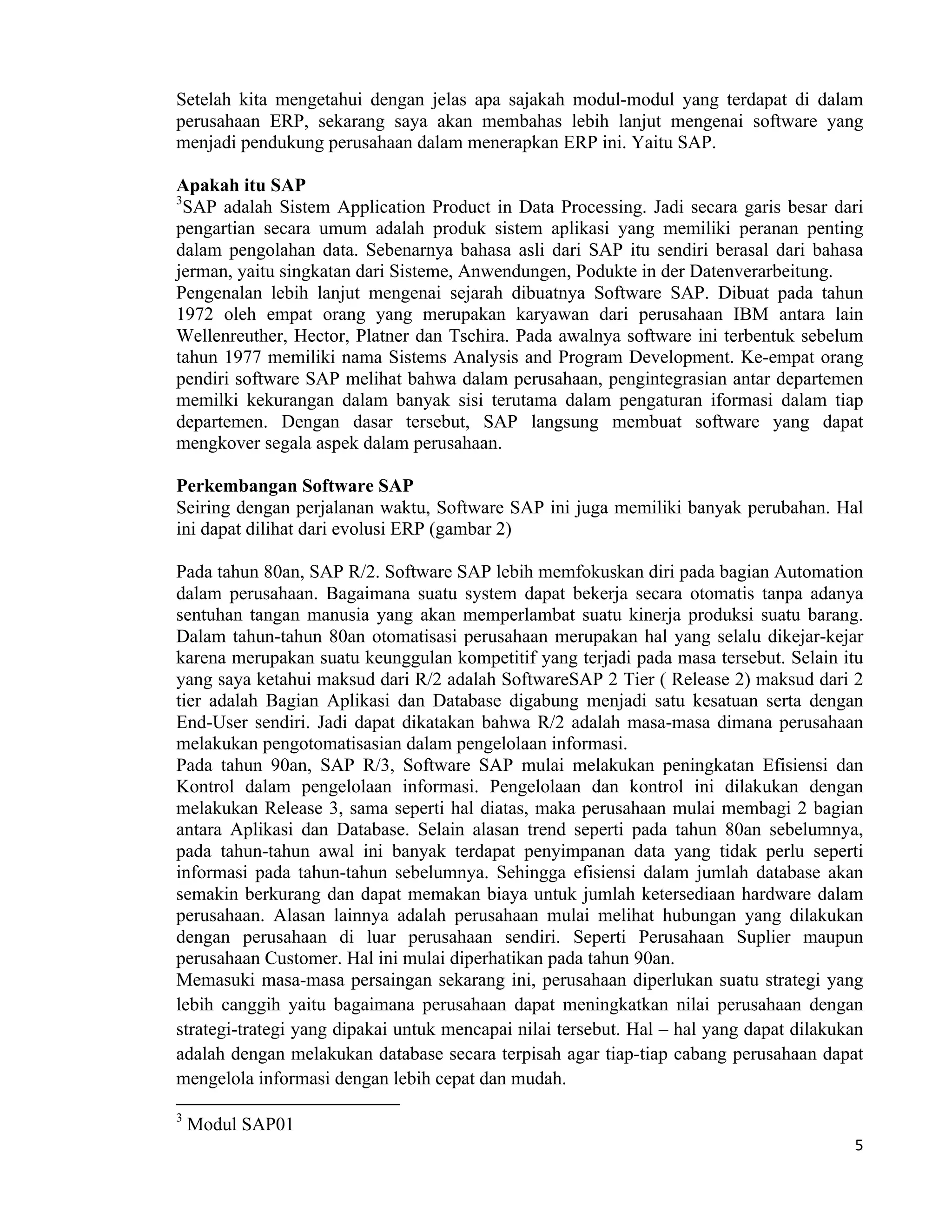 SAP Sebagai ERP Perusahaan | PDF