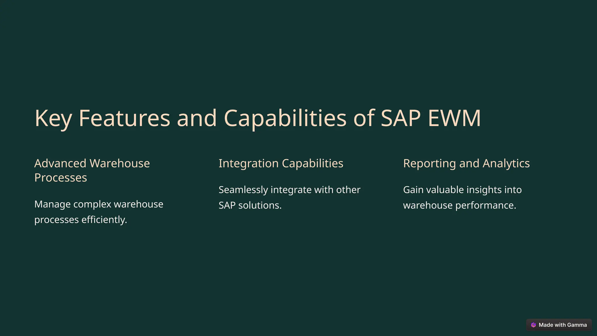 SAP-EWM-Courses-Transforming-Warehouses. | PPTX | Logistics | Business