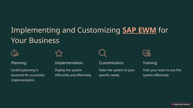SAP-EWM-Courses-Transforming-Warehouses. | PPTX | Logistics | Business