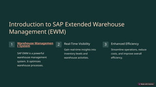 SAP-EWM-Courses-Transforming-Warehouses. | PPTX | Logistics | Business