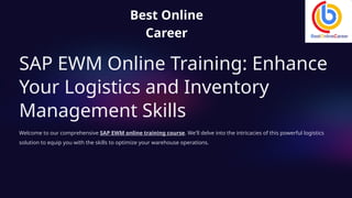 SAP-EWM-Online-Training-Inventory skills | PPTX | Logistics | Business