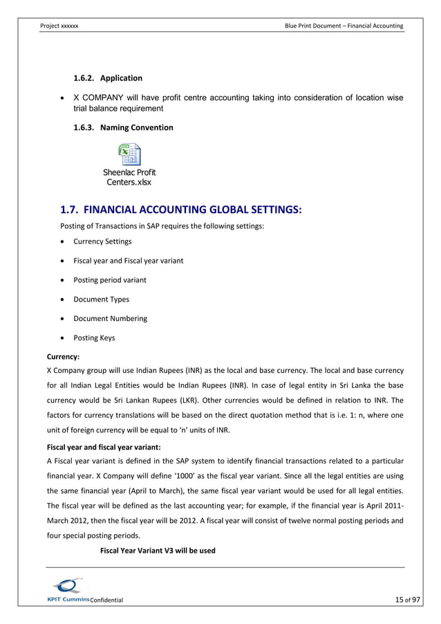 SAP FICO BBP Sample Document PDF NEW! | PDF | Business Accounting ...