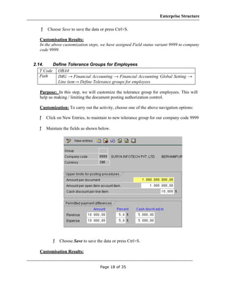 Sap fico-enterprise-structure | PDF