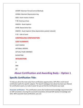 SAP Training | PDF